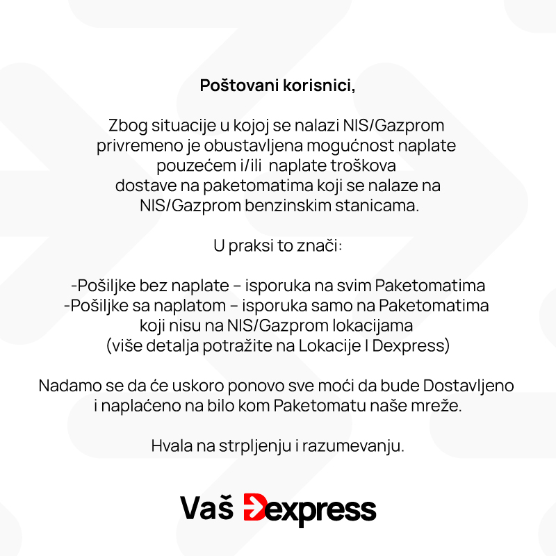 Paket shop - Ne morate čekati kurira, usluga paket shop vam pruža ...